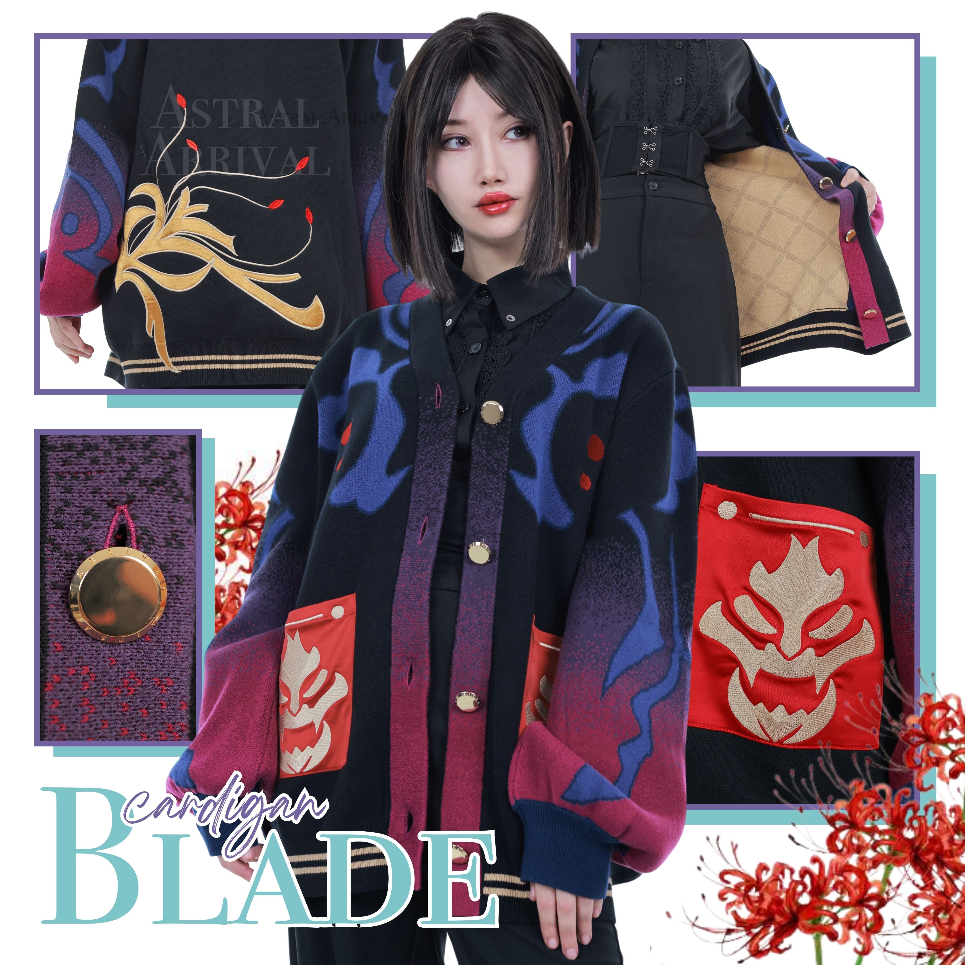 Blade Cardigan - Limited Edition Honkai Star Rail Inspired Clothing ...